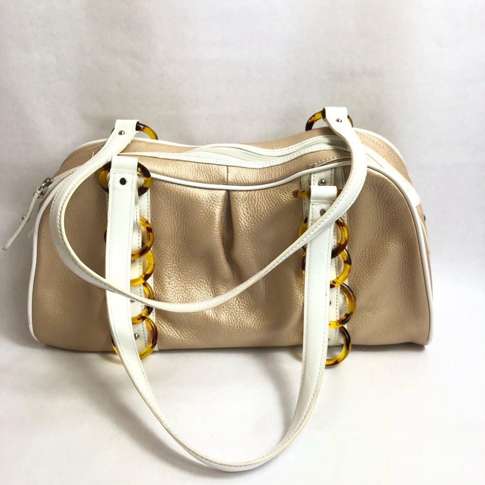 Maxx Newyork Signature Metallic Gold Shoulder Bag - Gem